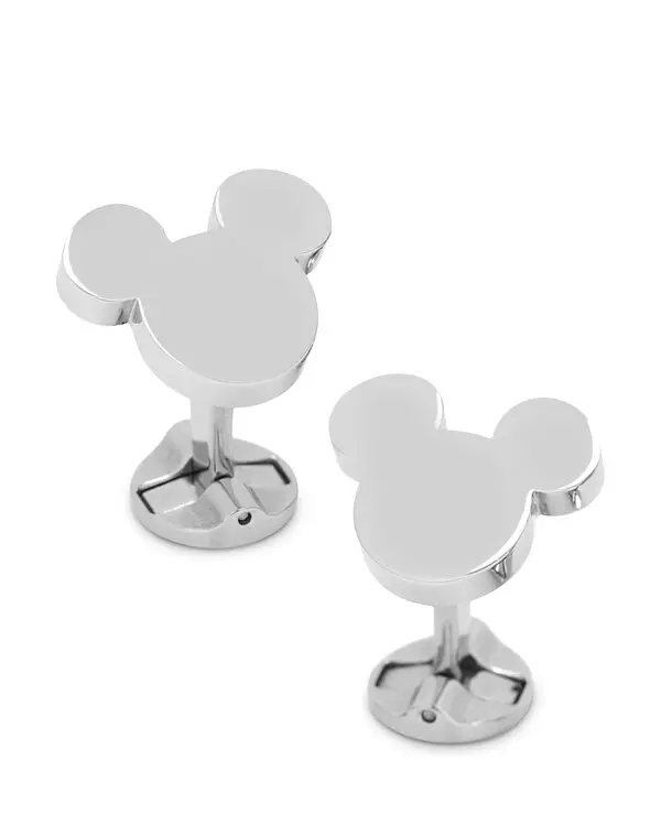 CUFFLINKS, INC. Mickey Mouse Silhouette Stainless Steel - Silver