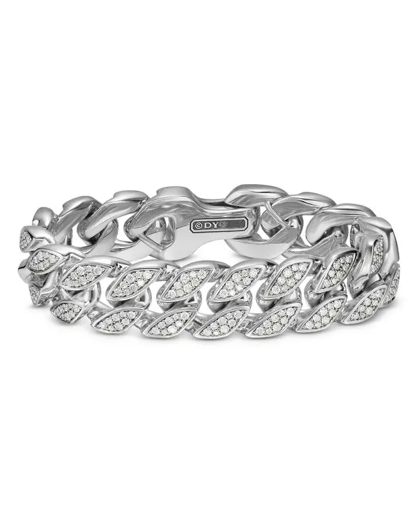 David Yurman Curb Chain Bracelet With Diamonds