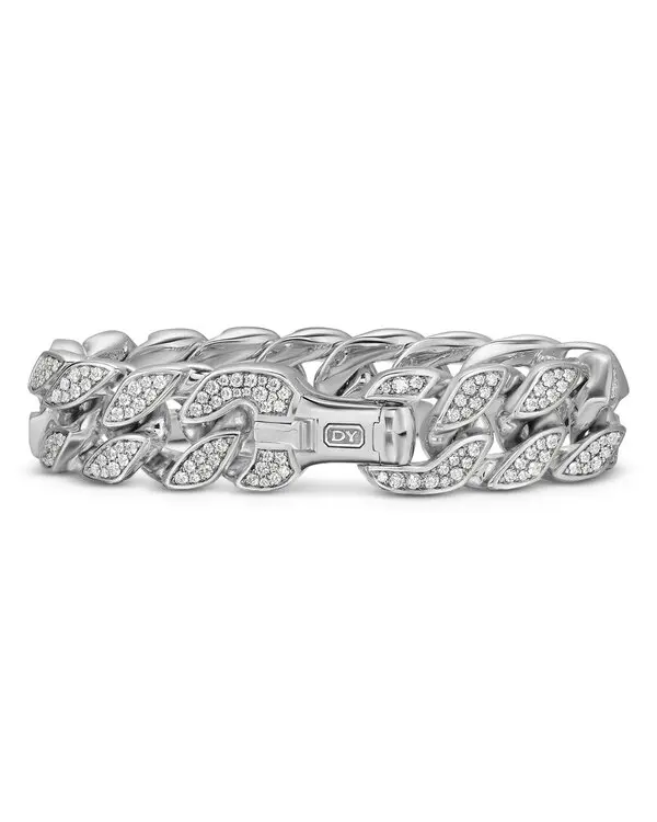 David Yurman Curb Chain Bracelet With Diamonds
