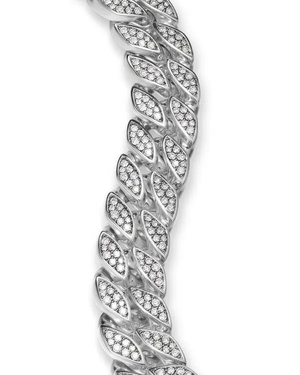 David Yurman Curb Chain Bracelet With Diamonds
