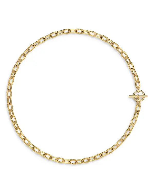 David Yurman Dy Madison Chain Necklace In 18k Yellow - Gold
