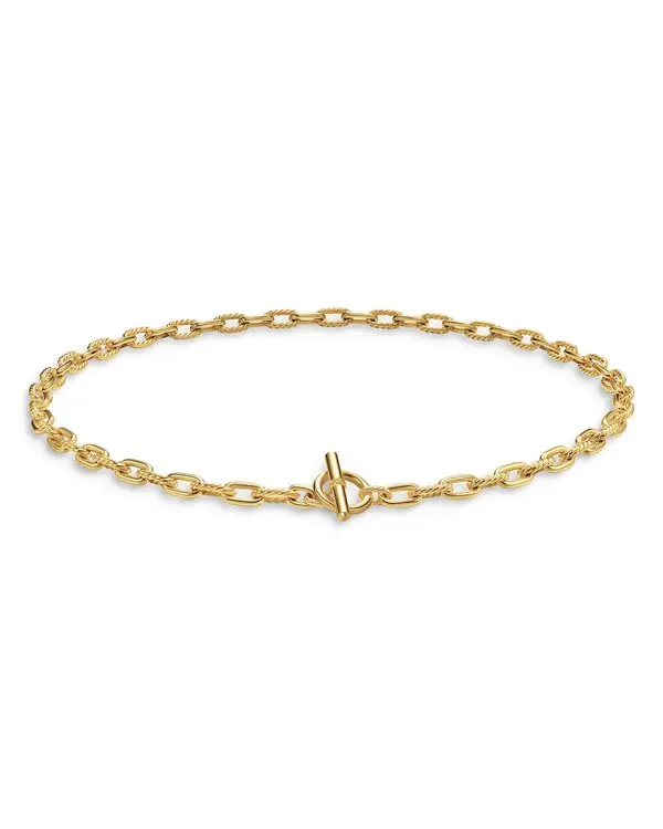 David Yurman Dy Madison Chain Necklace In 18k Yellow - Gold