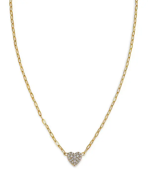 Bloomingdale'S Diamond Heart Pendant Necklace - Gold