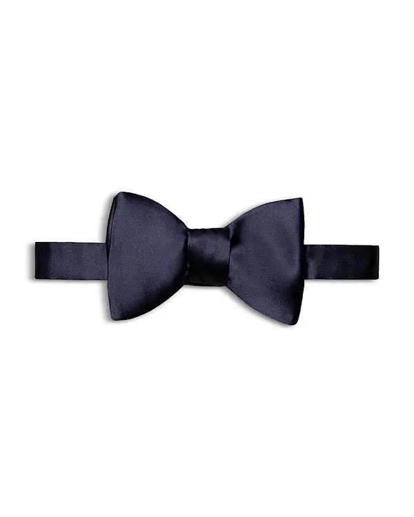 Eton Satin Self-tie Bow Tie - Dark Blue