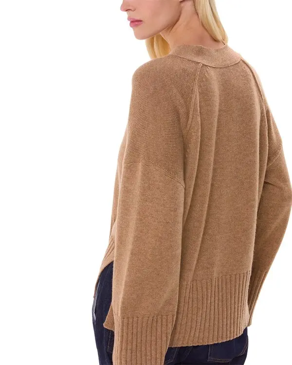 Whistles Button-front Wool-cashmere Cardigan