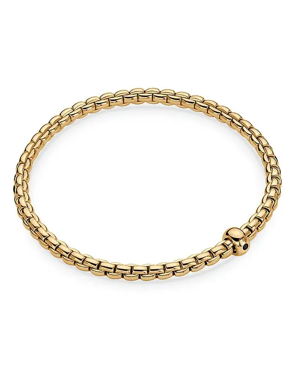 FOPE 18k Yellow Eka Black Diamond Flex Bracelet - Gold