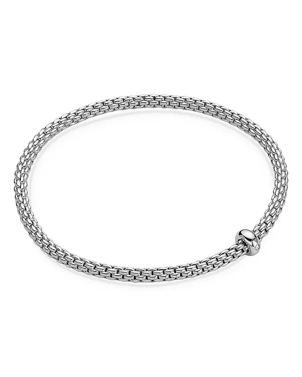 FOPE 18k Diamond Flex Bracelet - White Gold