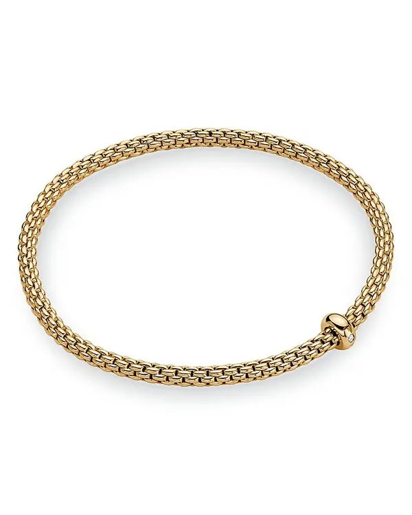 FOPE 18k Diamond Flex Bracelet - Yellow Gold