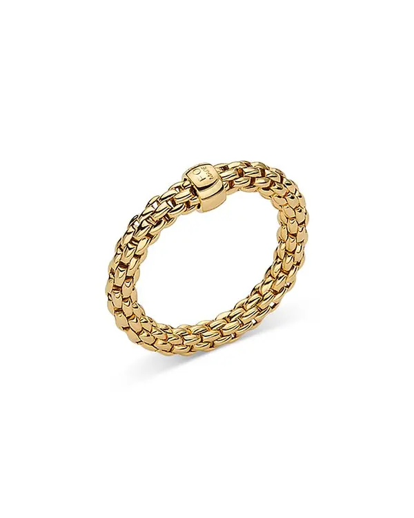 FOPE 18k Prima Rondelle Flex Ring - Gold