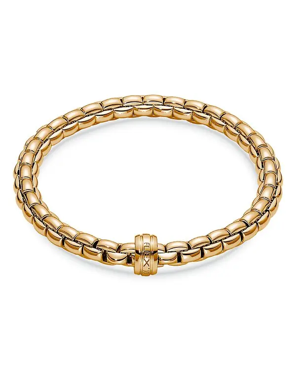 FOPE 18k Yellow Eka Polished Rondelle Flex Bracelet - Gold