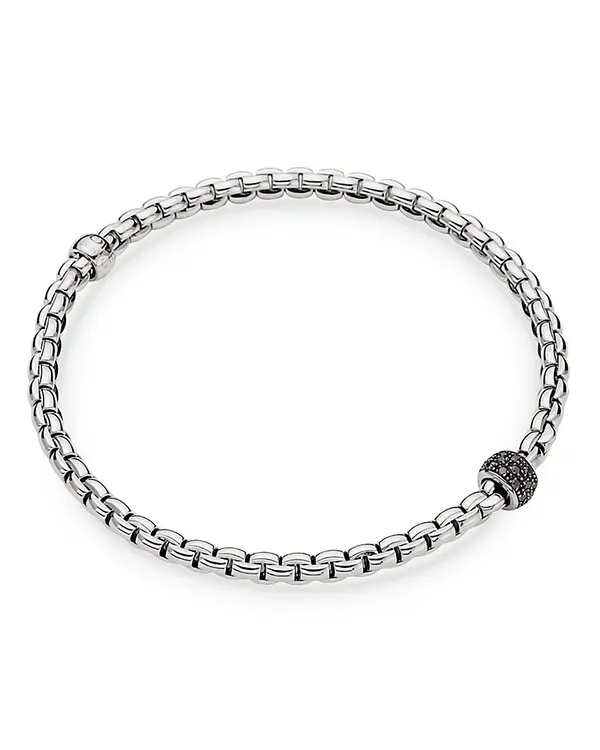 FOPE 18k Black Diamond Bracelet - White Gold