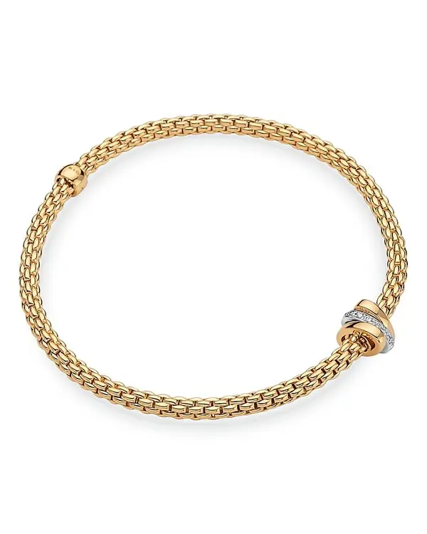 FOPE 18k Yellow Prima Diamond Flex'it Bracelet - Gold