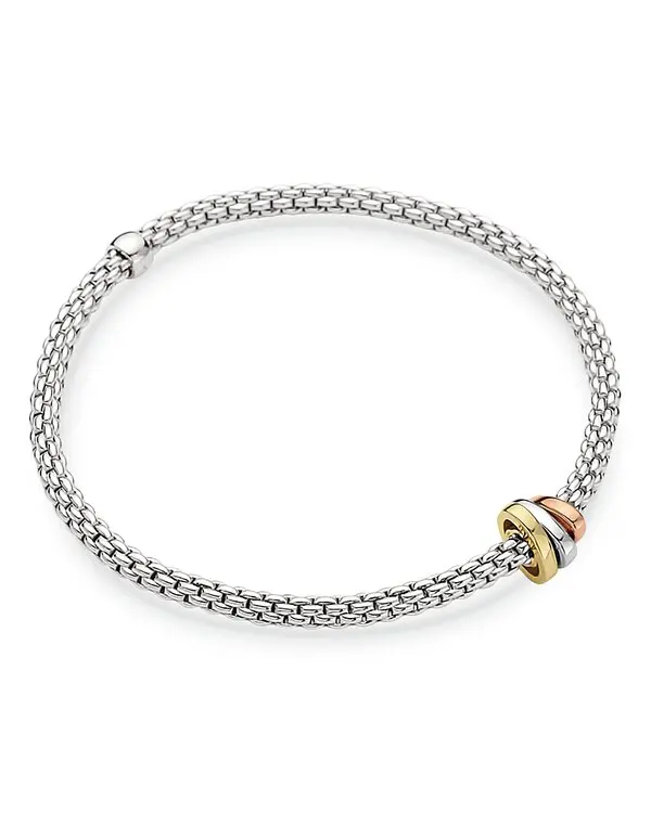 FOPE 18k Gold Prima Flex'it Bracelet - White/multi