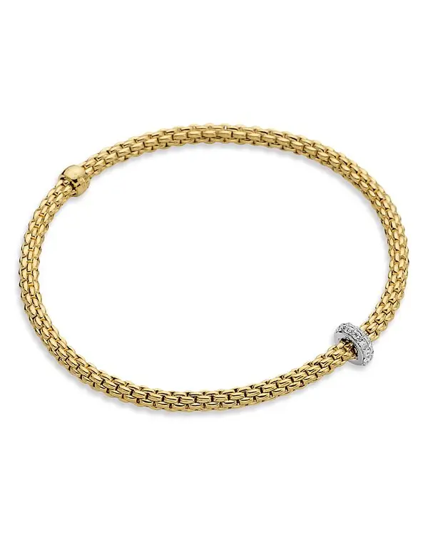 FOPE 18k Eka Prima Diamond Bracelet - Gold