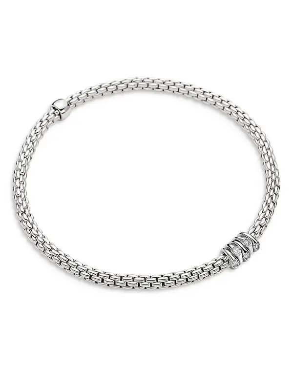 FOPE 18k Prima Diamond Flex Bracelet - White