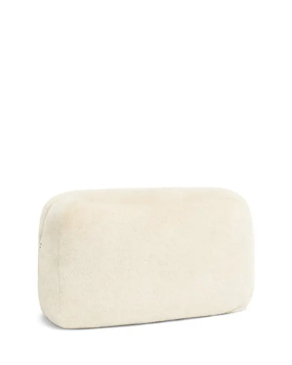 Apparis Noor Leopard Faux Fur Jumbo Pouch - Latte