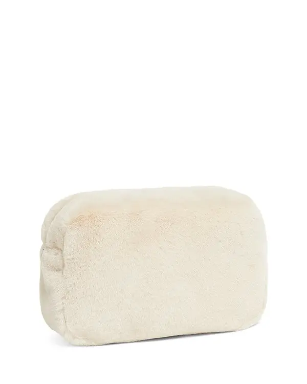 Apparis Noor Leopard Faux Fur Jumbo Pouch - Latte