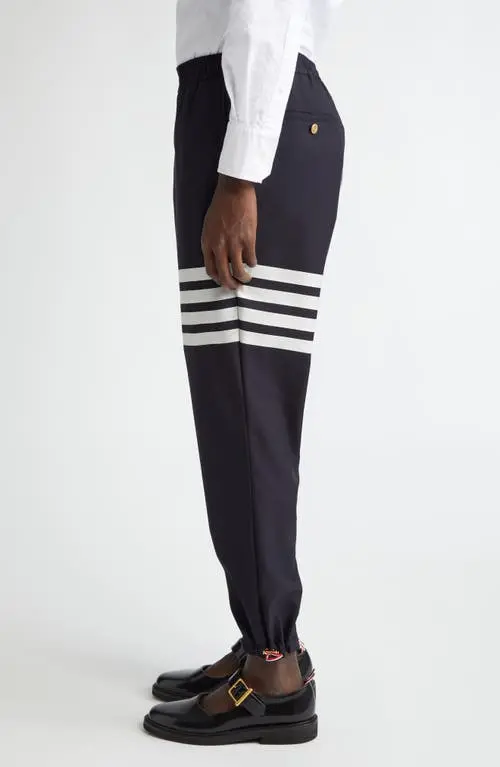 Thom Browne 4-bar Wool Track Trousers - Navy