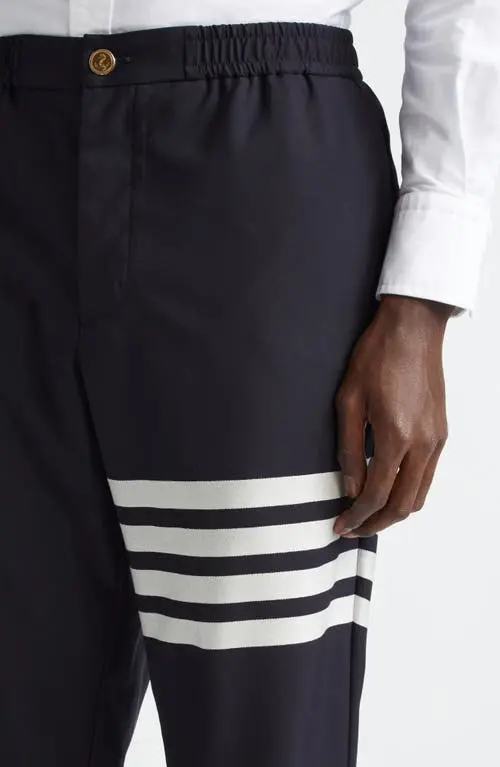 Thom Browne 4-bar Wool Track Trousers - Navy