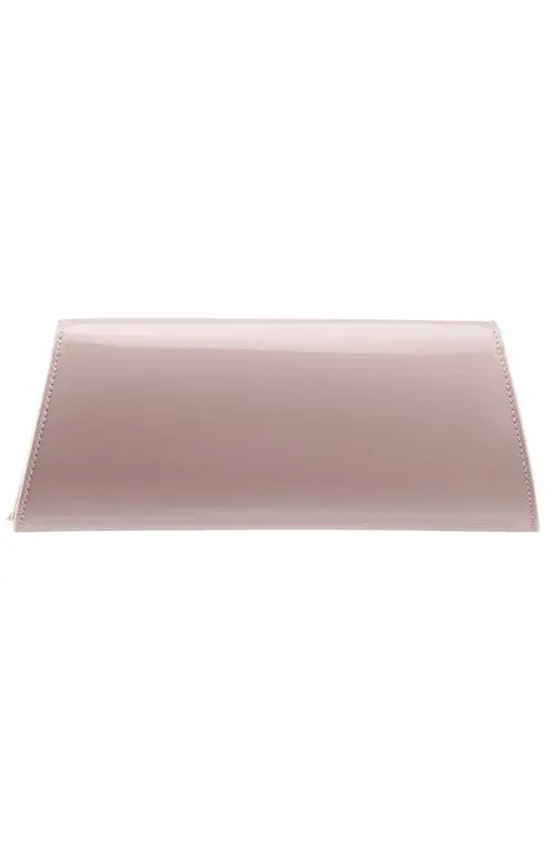 Nina Zoey Faux Leather Clutch - Nude