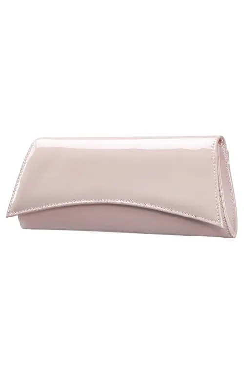 Nina Zoey Faux Leather Clutch - Nude