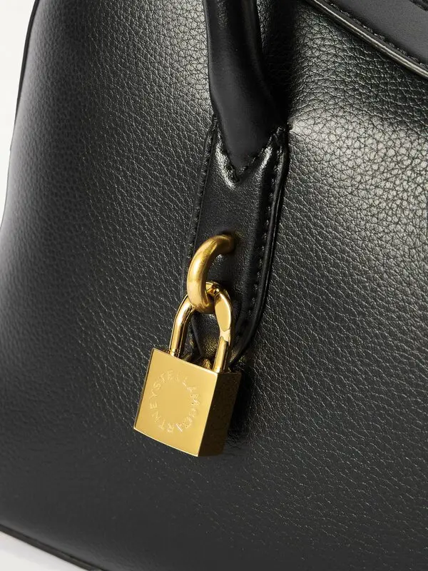 Stella McCartney Ryder Logo-embossed Vegan Leather Tote - Black