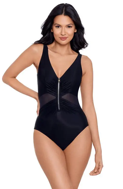 MIRACLESUIT® Network News Vive Underwire One-piece Swimsuit