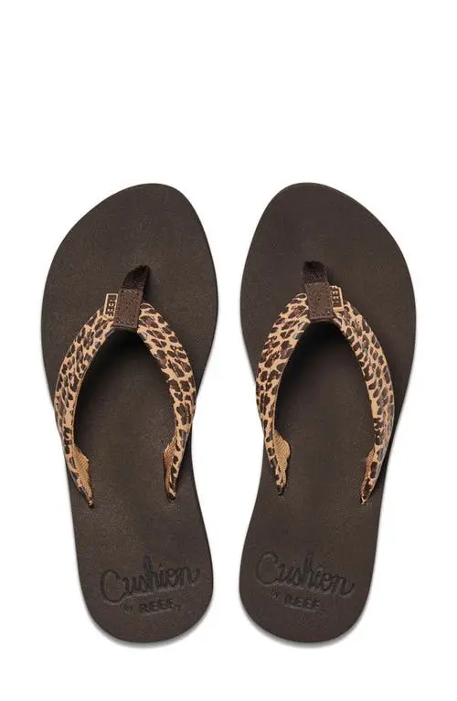 Reef Cushion Breeze Flip Flop - Leopard