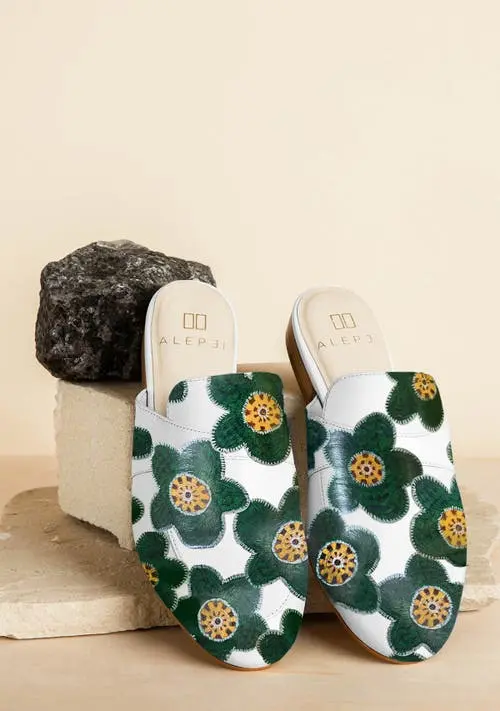ALEPEL Hand-painted Mules - Crochet