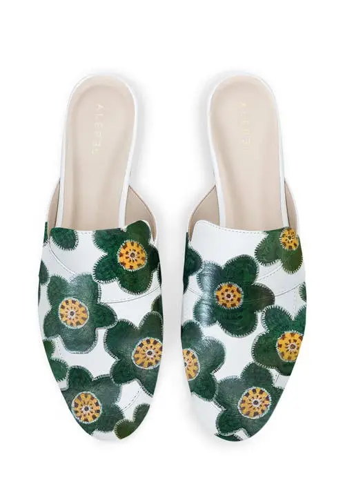 ALEPEL Hand-painted Mules - Crochet