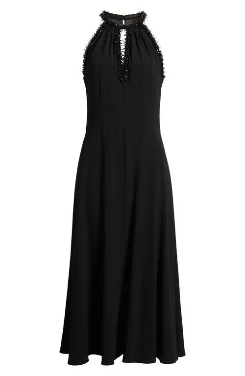 Kobi Halperin Aria Beaded Sleeveless Cocktail Dress