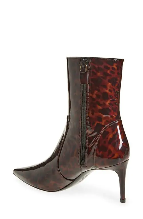 STUART WEITZMAN Power 75 Zip Bootie - Dark Brown