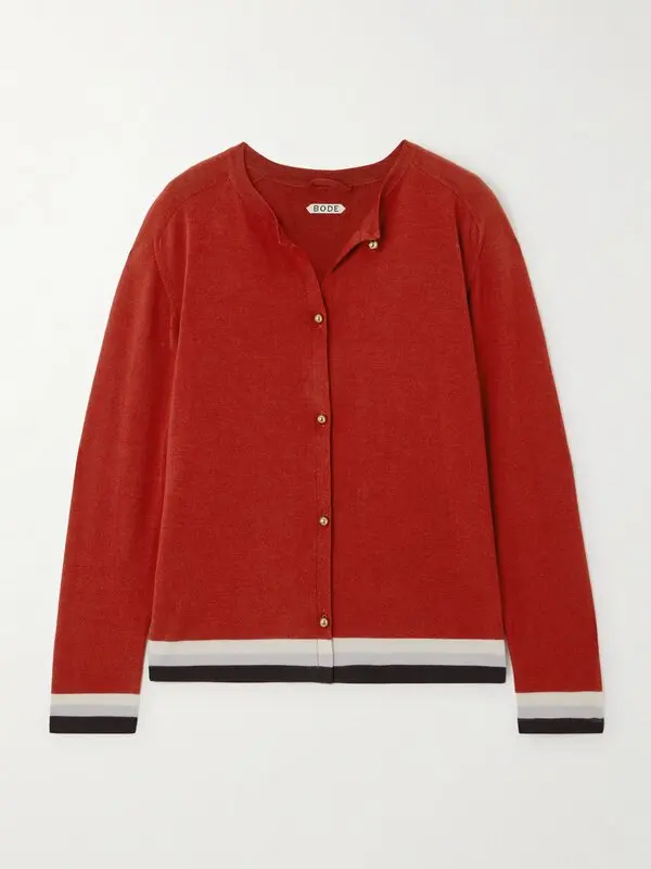 BODE Fairground Merino Wool Cardigan