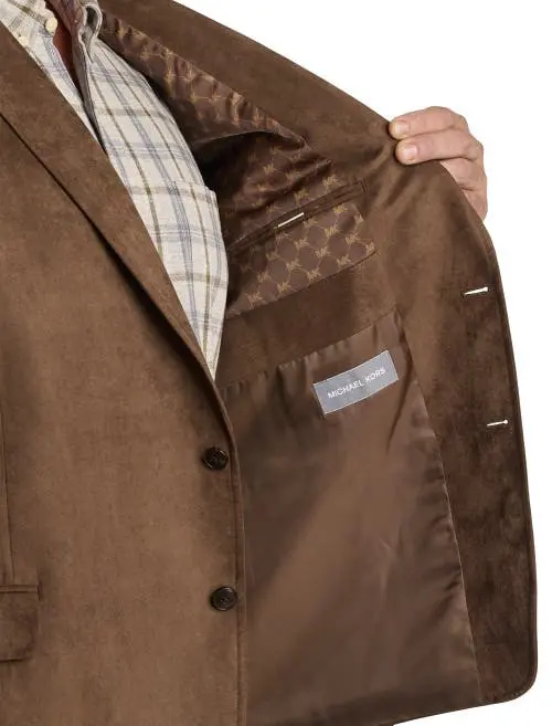 Michael Kors Faux-suede Sport Coat - Camel