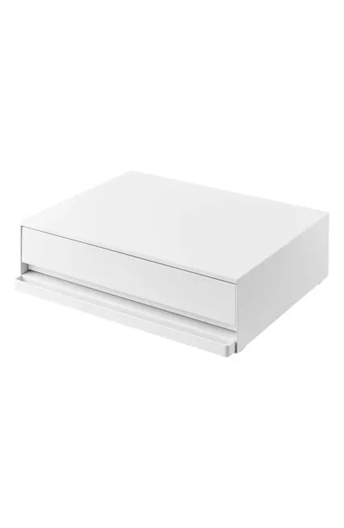 YAMAZAKI Bottom Drawer With Slide Table - White