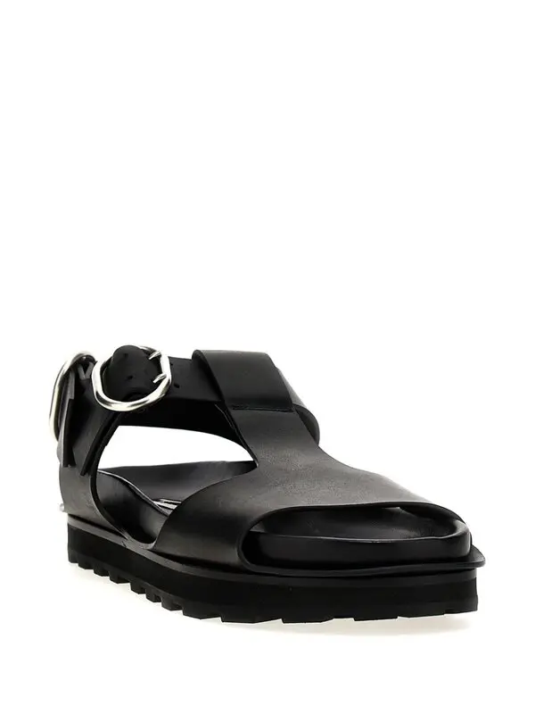 JIL SANDER Leather Sandals