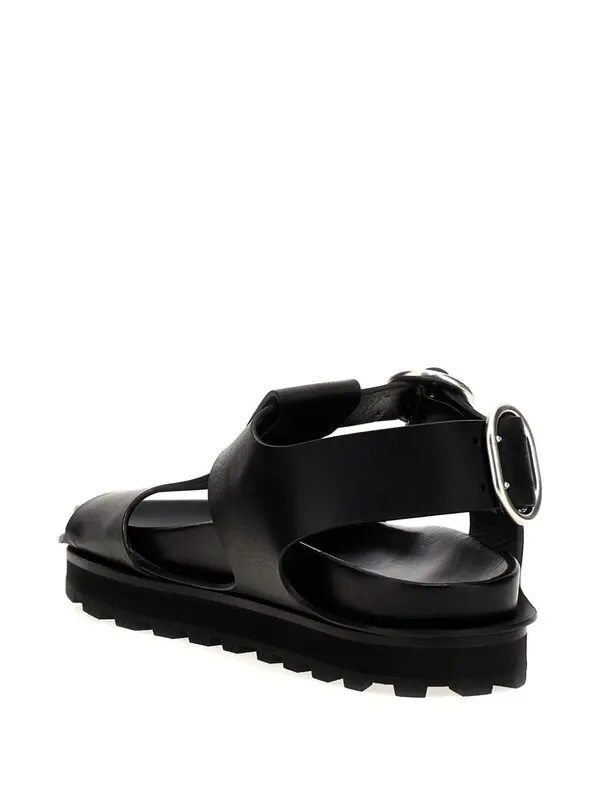 JIL SANDER Leather Sandals