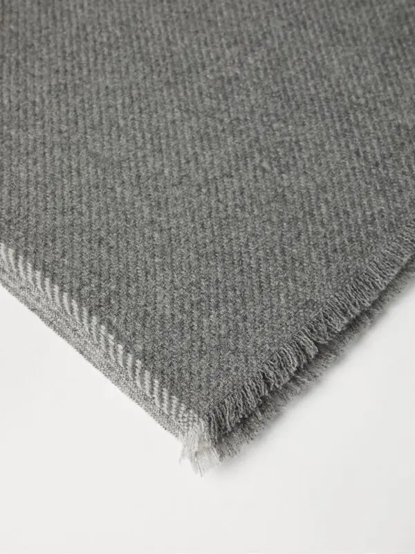 Brunello Cucinelli Cashmere Scarf - Grey