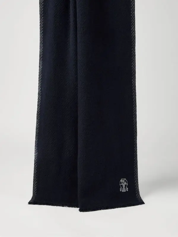 Brunello Cucinelli Cashmere Scarf - Blue