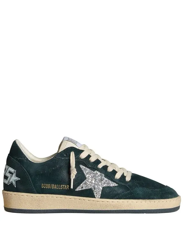 GOLDEN GOOSE Ball Star Suede Sneakers - Green