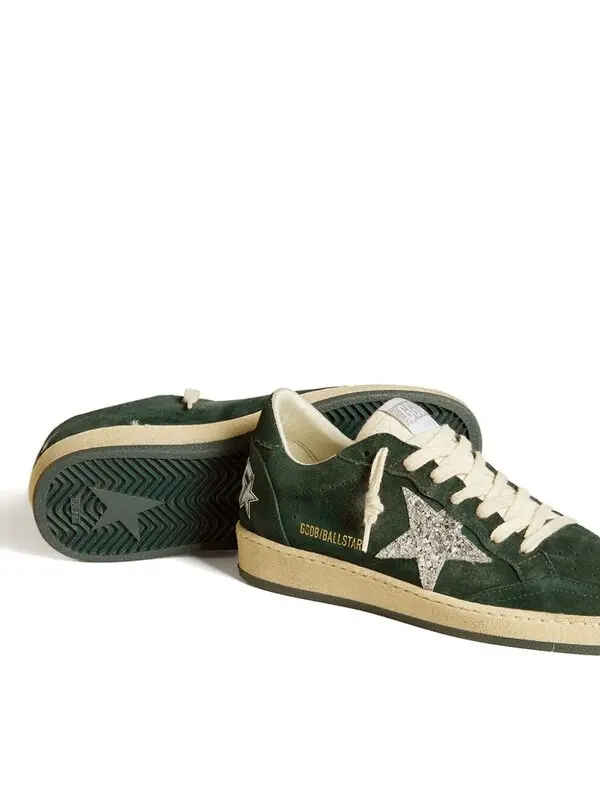GOLDEN GOOSE Ball Star Suede Sneakers - Green