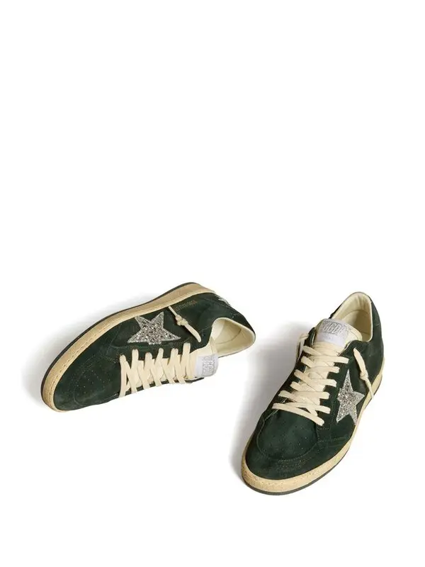 GOLDEN GOOSE Ball Star Suede Sneakers - Green