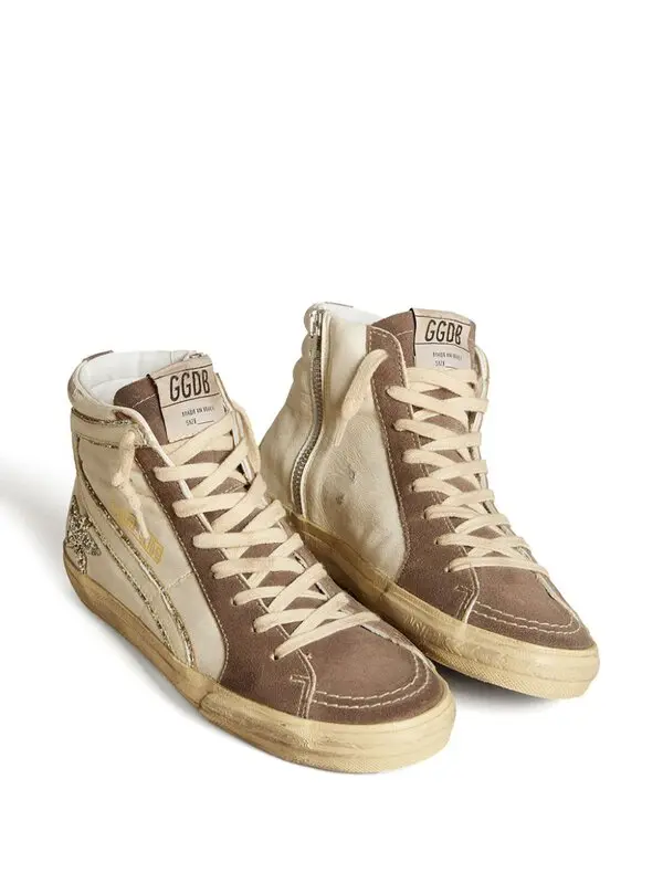 GOLDEN GOOSE Ball Star High-top Sneakers - White