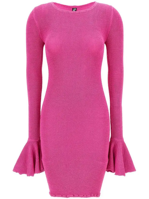 ROTATE BY BIRGER CHRISTENSEN X Reina Olga Crinkled Mini Dress - Pink