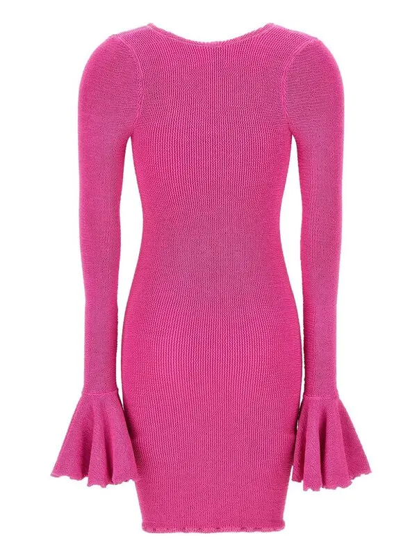 ROTATE BY BIRGER CHRISTENSEN X Reina Olga Crinkled Mini Dress - Pink