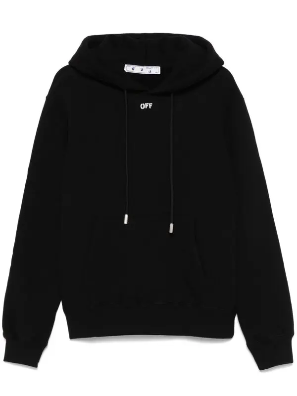 Off-White Arrows-print Hoodie - Black
