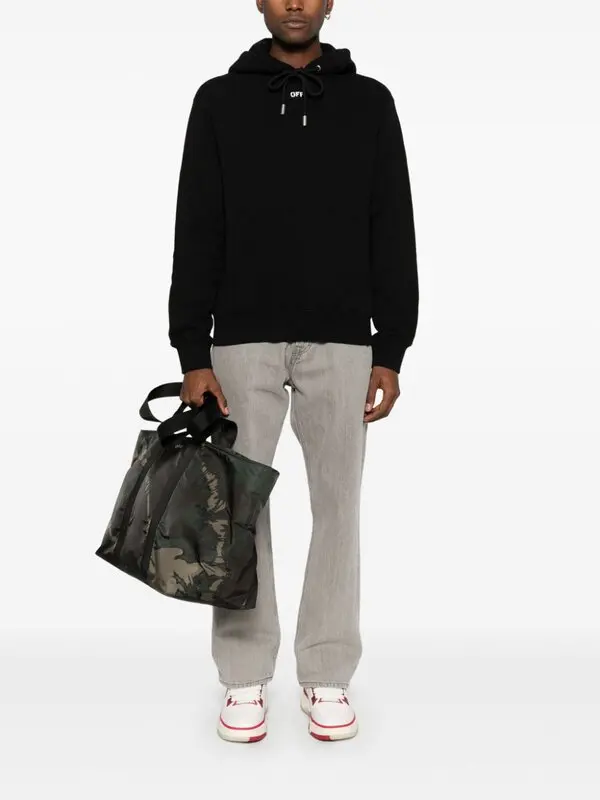 Off-White Arrows-print Hoodie - Black