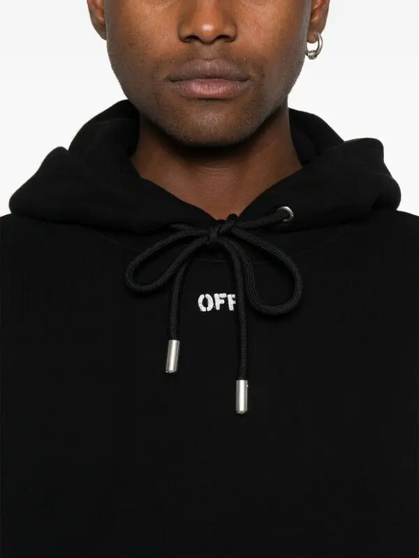 Off-White Arrows-print Hoodie - Black