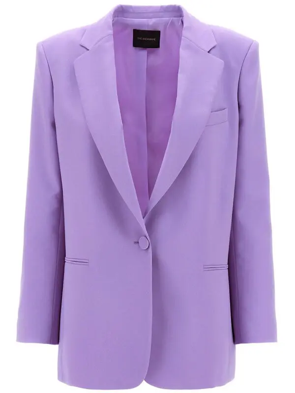 Andamane Single-breasted Blazer - Purple