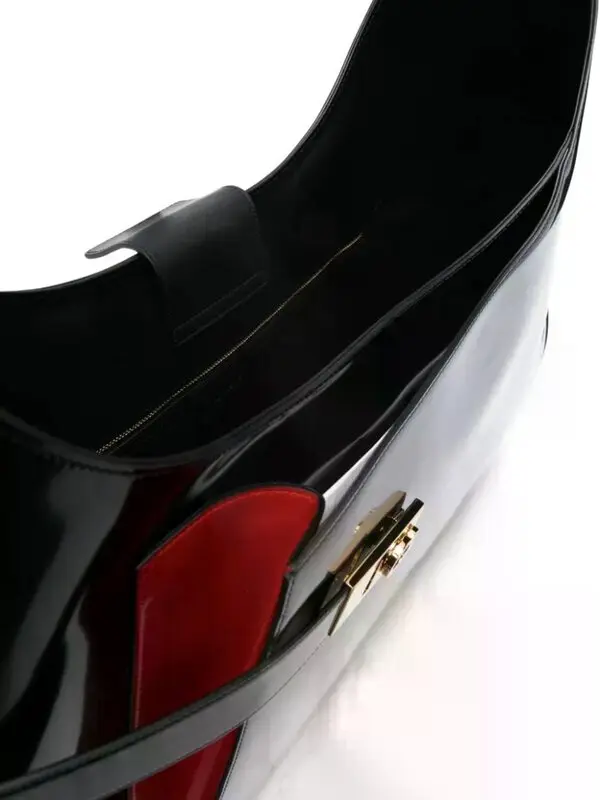 FERRAGAMO Extra Large Hobo Shoulder Bag - Black